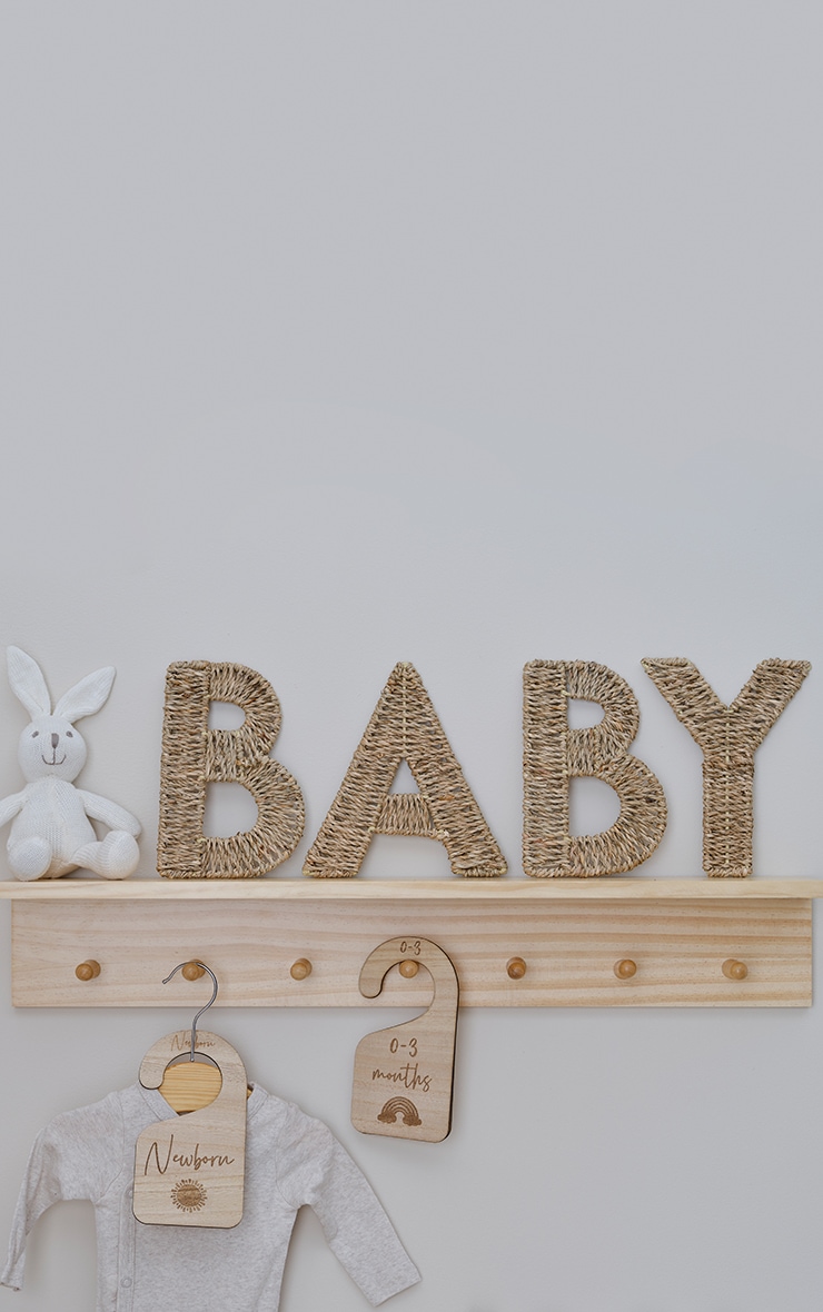 Hello Baby Wicker Baby Sign | Home & Beauty | PrettyLittleThing UAE