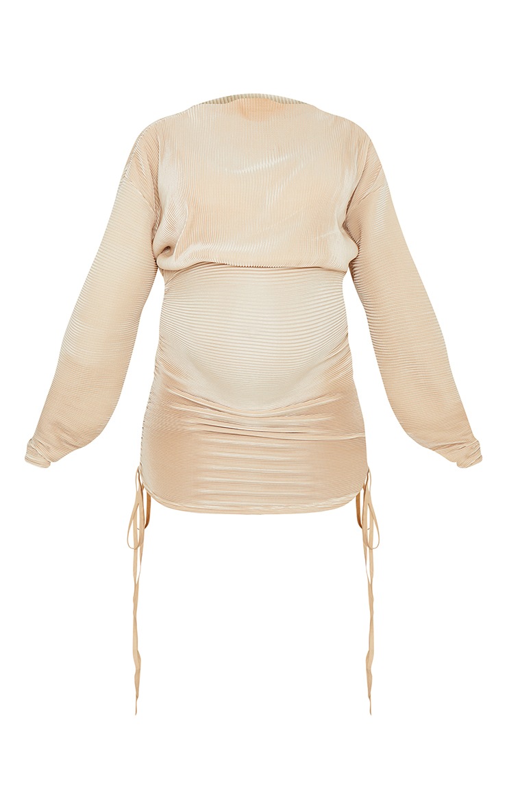 Maternity Stone Plisse Bodycon Mini Dress | Maternity | PLT USA