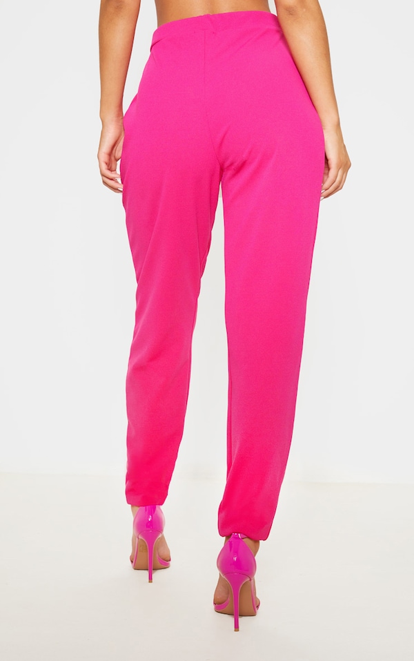 Pink Cigarette Crepe Trousers | Co-ords | PLT