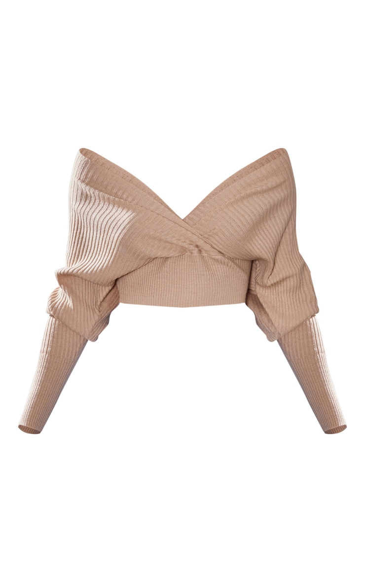 Pull Cache-coeur Gris Pierre Clair À Épaules Découvertes ...