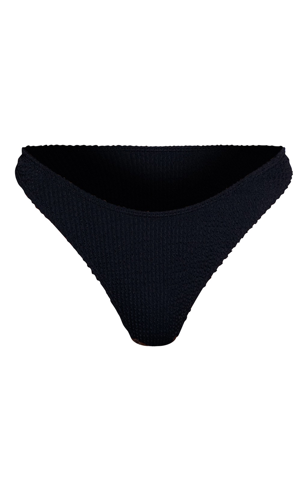 Black Mix & Match Crinkle Thong Bikini Bottoms | Swimwear | PLT