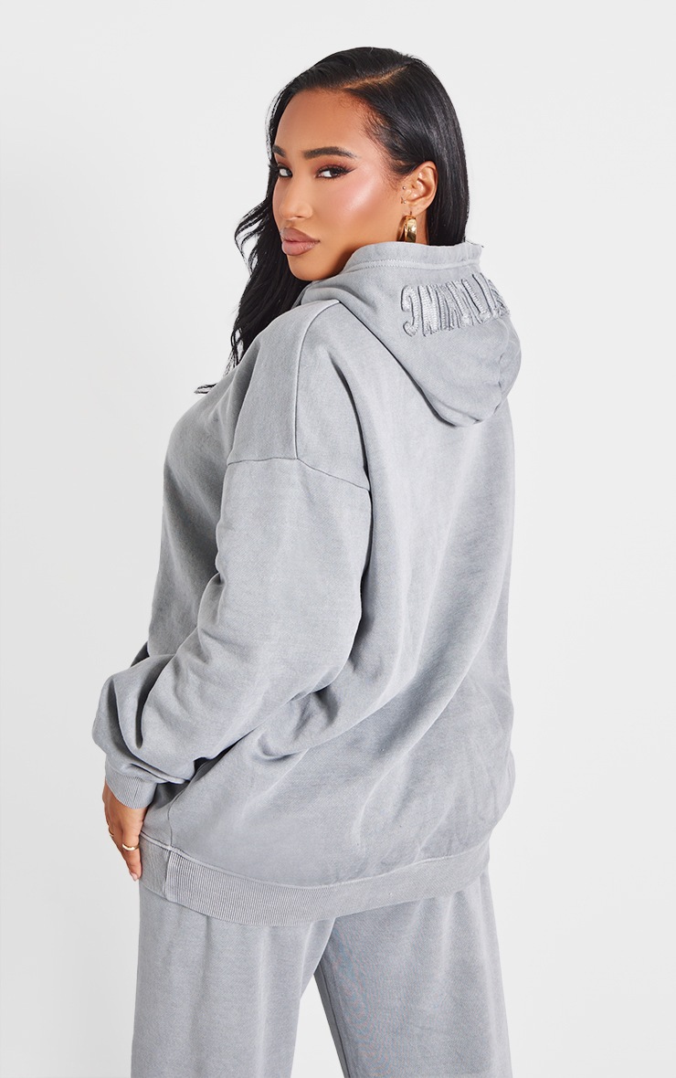 PRETTYLITTLETHING Shape Grey Hoodie | Shape | PLT