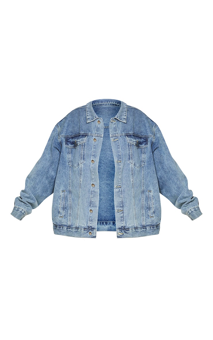 PLT Plus Vintage Wash Boyfriend Denim Jacket | Plus Size ...