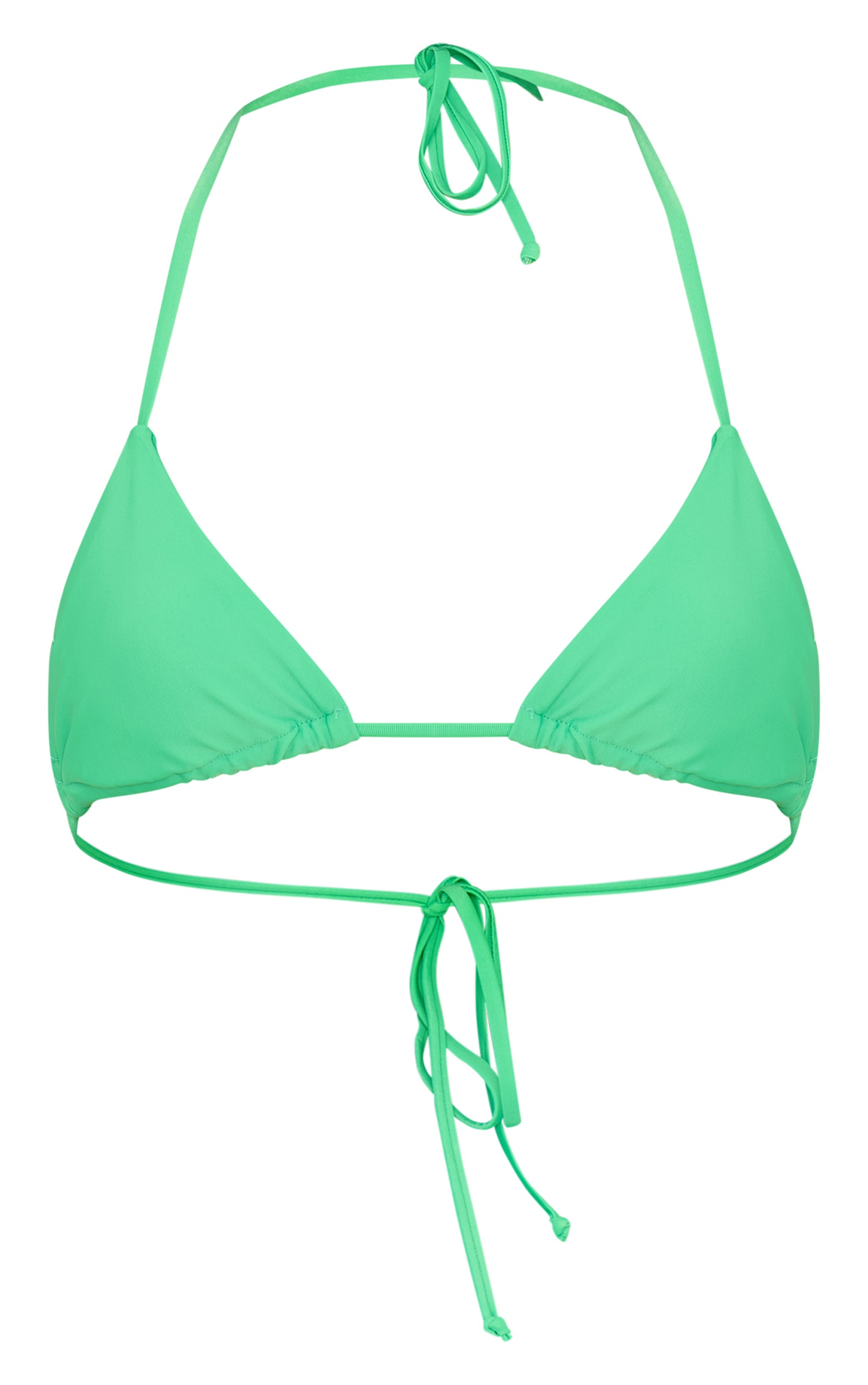 Bright Green Mix & Match Triangle Bikini Top | Swimwear ...