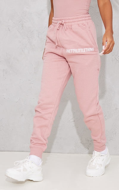 Prettylittlething Light Pink High Waisted Sweatpants ...