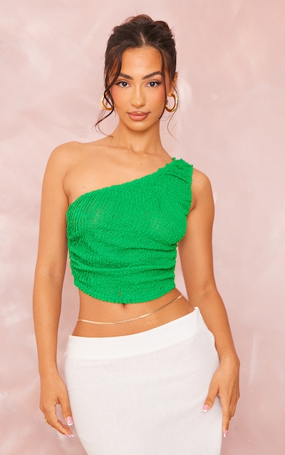 Green crop tops | PrettyLittleThing