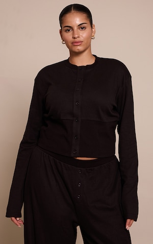 Plus Black Super Soft Top | Plus Size | PrettyLittleThing USA