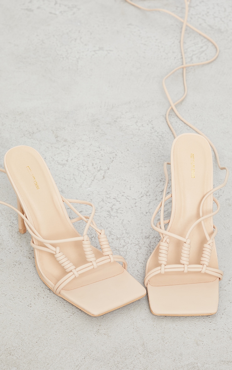 Sandales carrées tongs pointure large sable talon haut bride ...