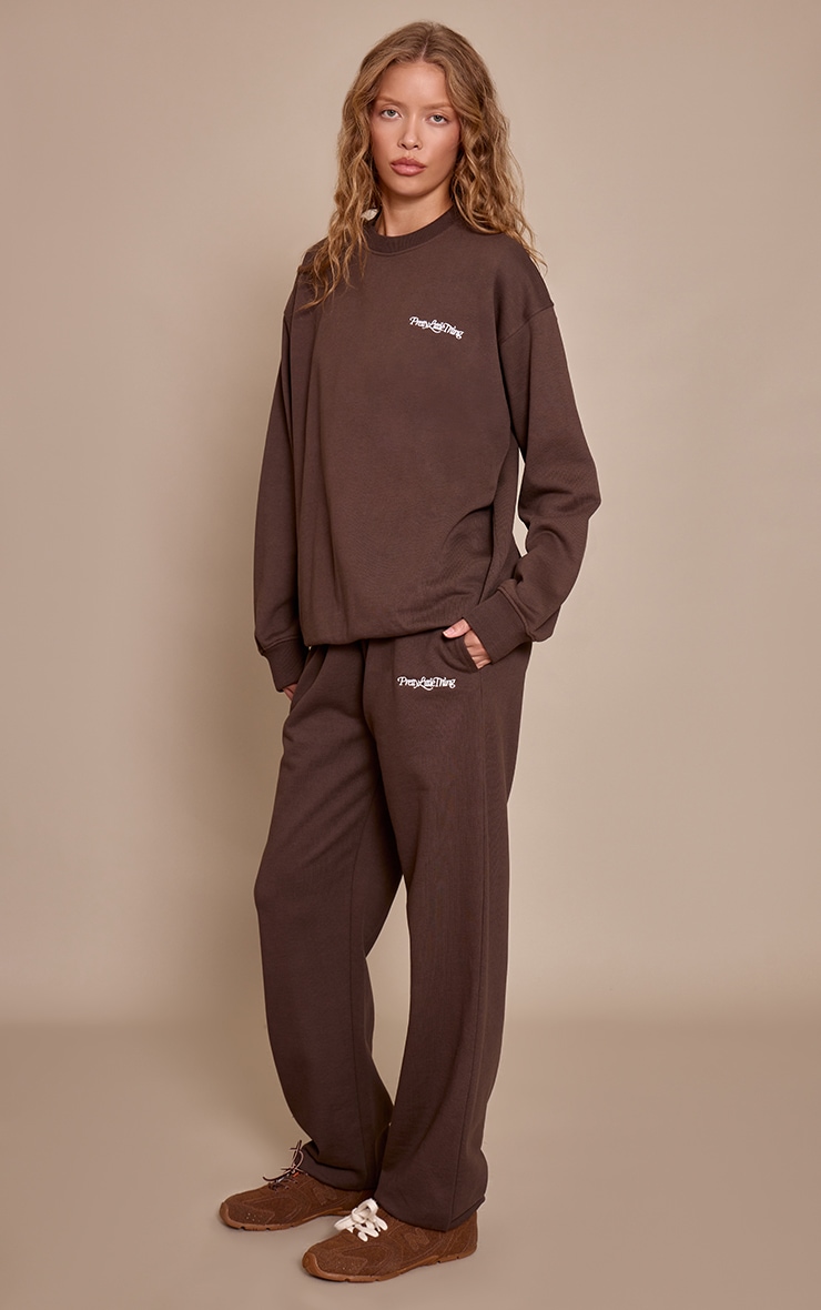 Chocolate 440 GSM Heavyweight Loopback Cuffed Joggers | Athleisure ...