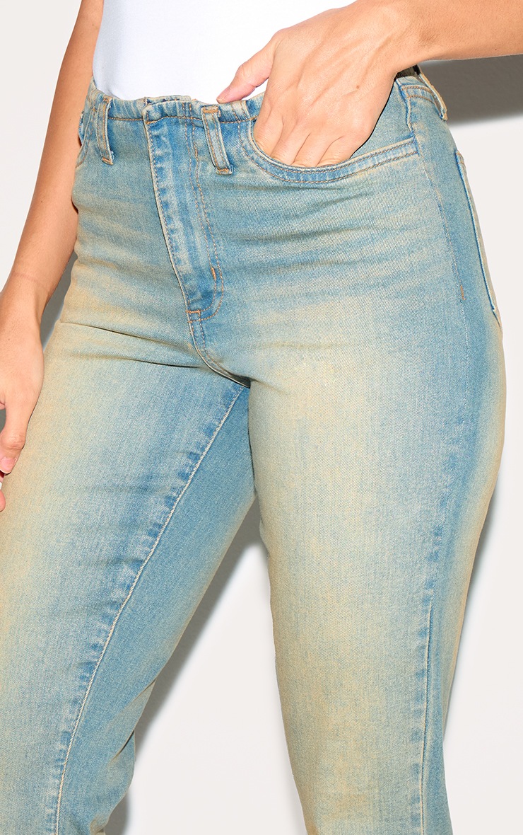 Vintage Low Rise Invisible Waistband Stretch Flares | Denim | PLT