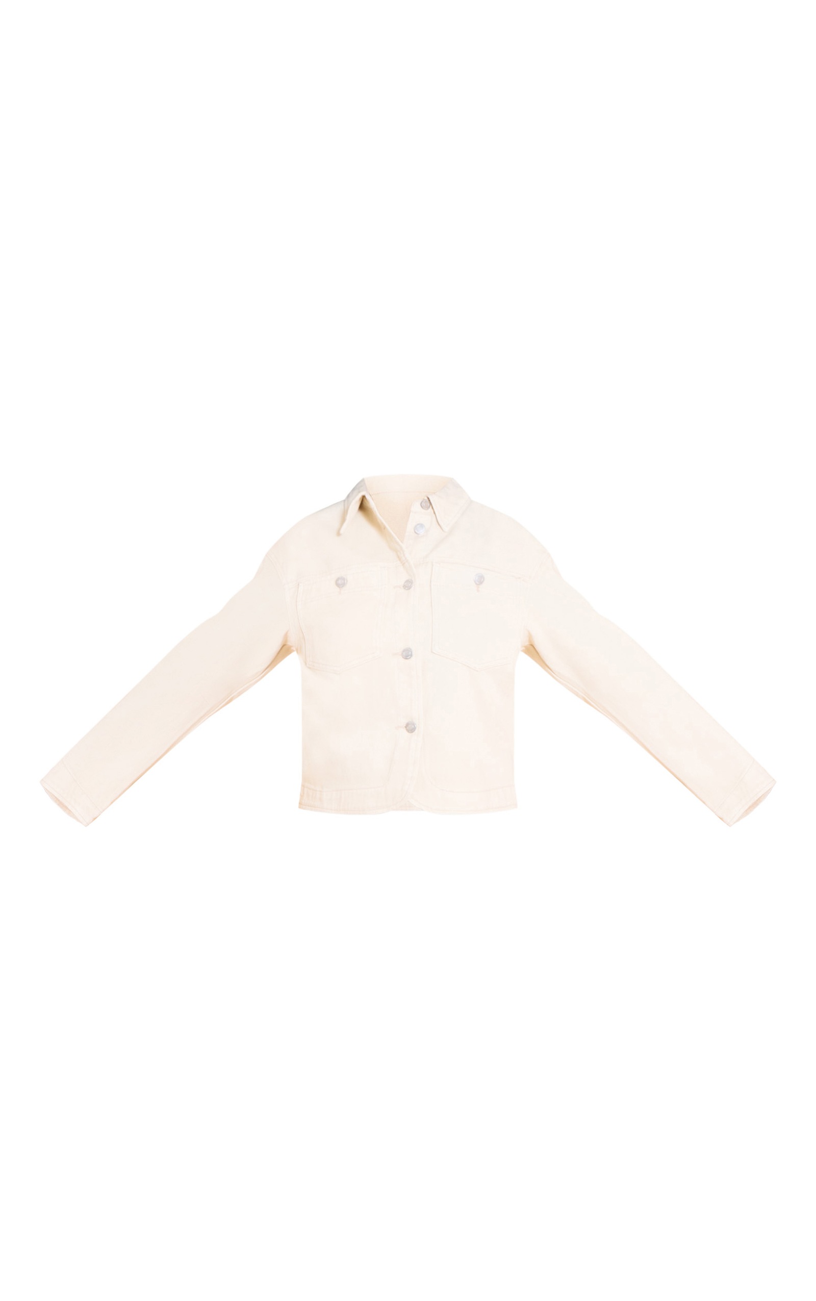 Stone Curved Hem Boxy Denim Jacket | Denim | PLT