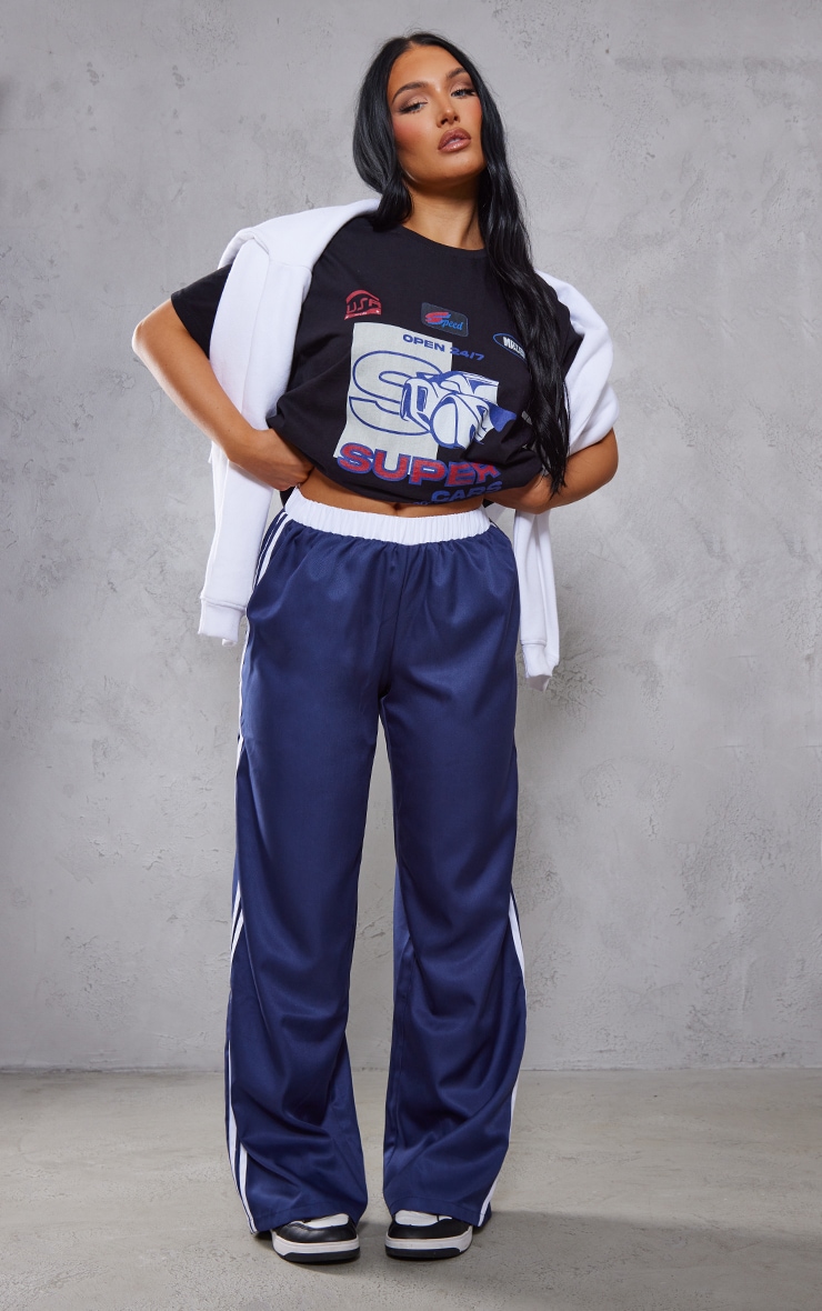 Black Super Cars Printed T Shirt | Tops | PrettyLittleThing USA