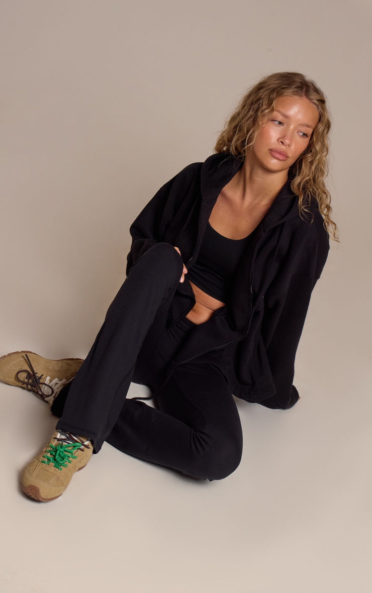 Black Ultimate Sculpt Flare Yoga Pants | Athleisure | PLT