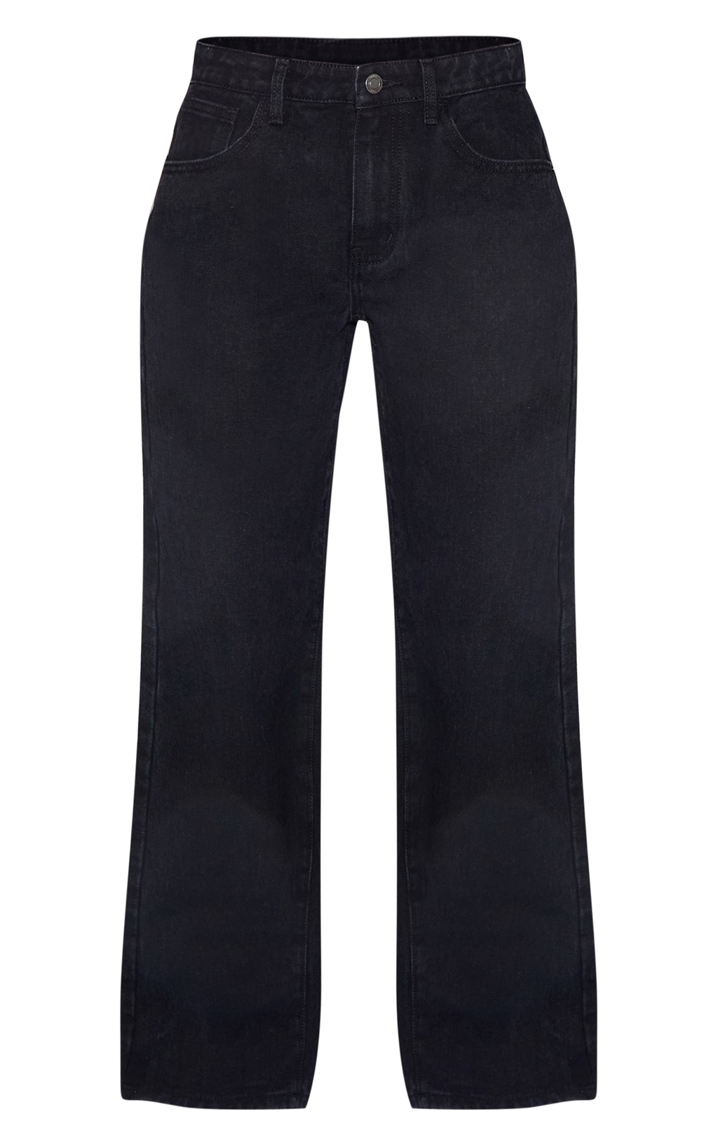 Washed Black Low Rise Boyfriend Leg Jeans | Denim | PrettyLittleThing