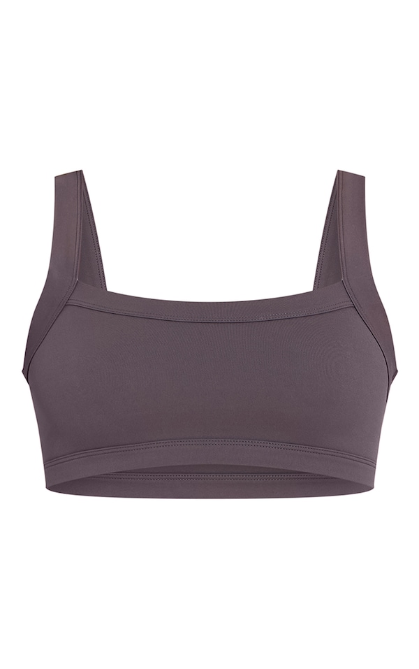 Charcoal Ultimate Sculpt Sports Bra | Athleisure | PrettyLittleThing USA