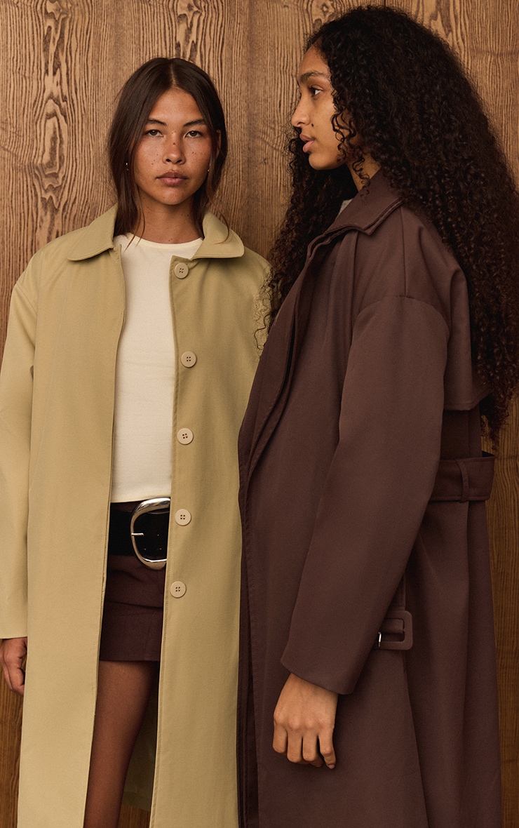 Beige Long Sleeve Car Jacket | Outerwear | PLT