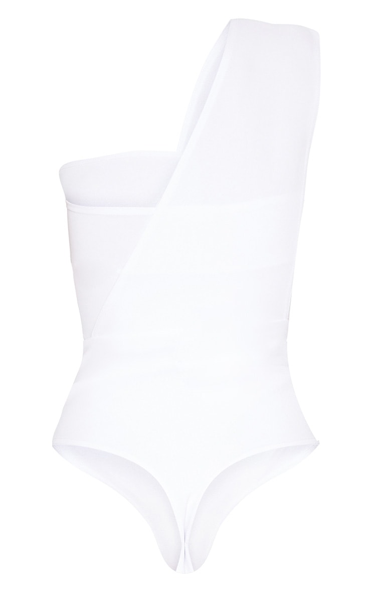 Body blanc manche unique. Tops | PrettyLittleThing FR