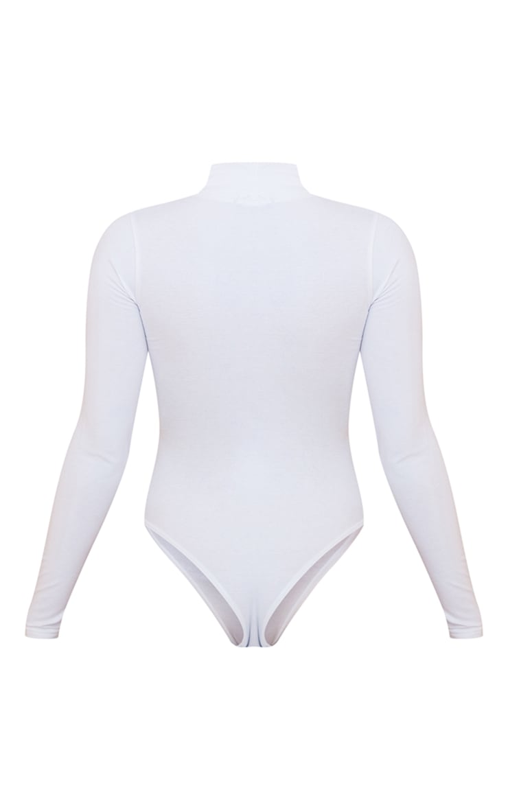 Body blanc à col haut et superposition | PrettyLittleThing FR