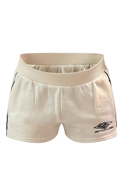 PLT Cream Low Rise Contrast Binding Shorts | Athleisure ...