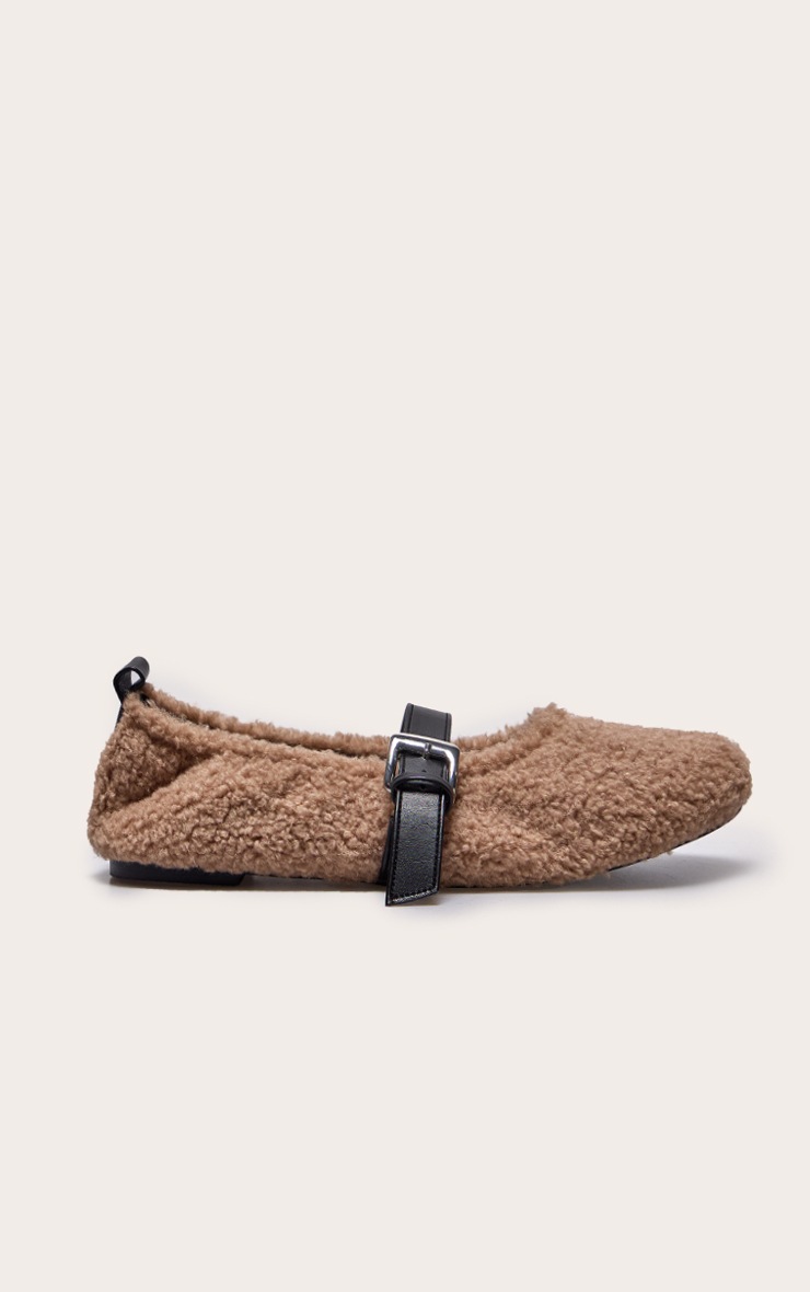 Teddy Borg Buckle Strap Flat Ballet Pumps | Footwear | PrettyLittleThing