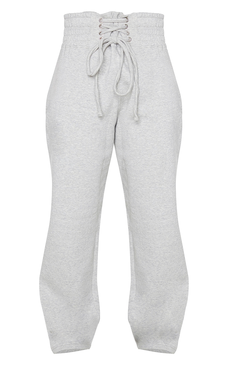 Shape Grey Corset Detail Wide Leg Joggers | Shape | PLT