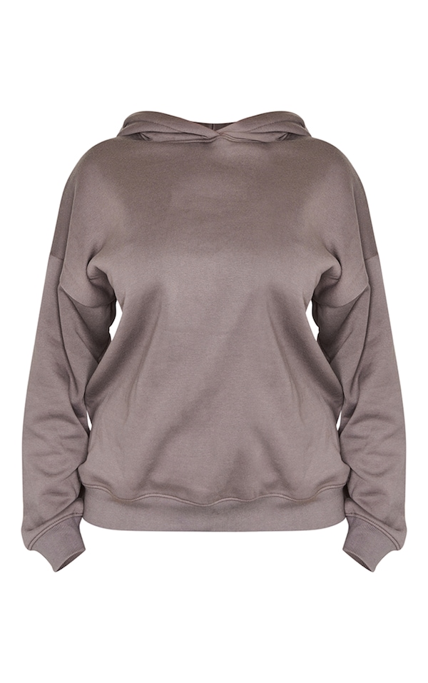 PLT Charcoal Cracked Puff Back Print Hoodie | Athleisure | PLT