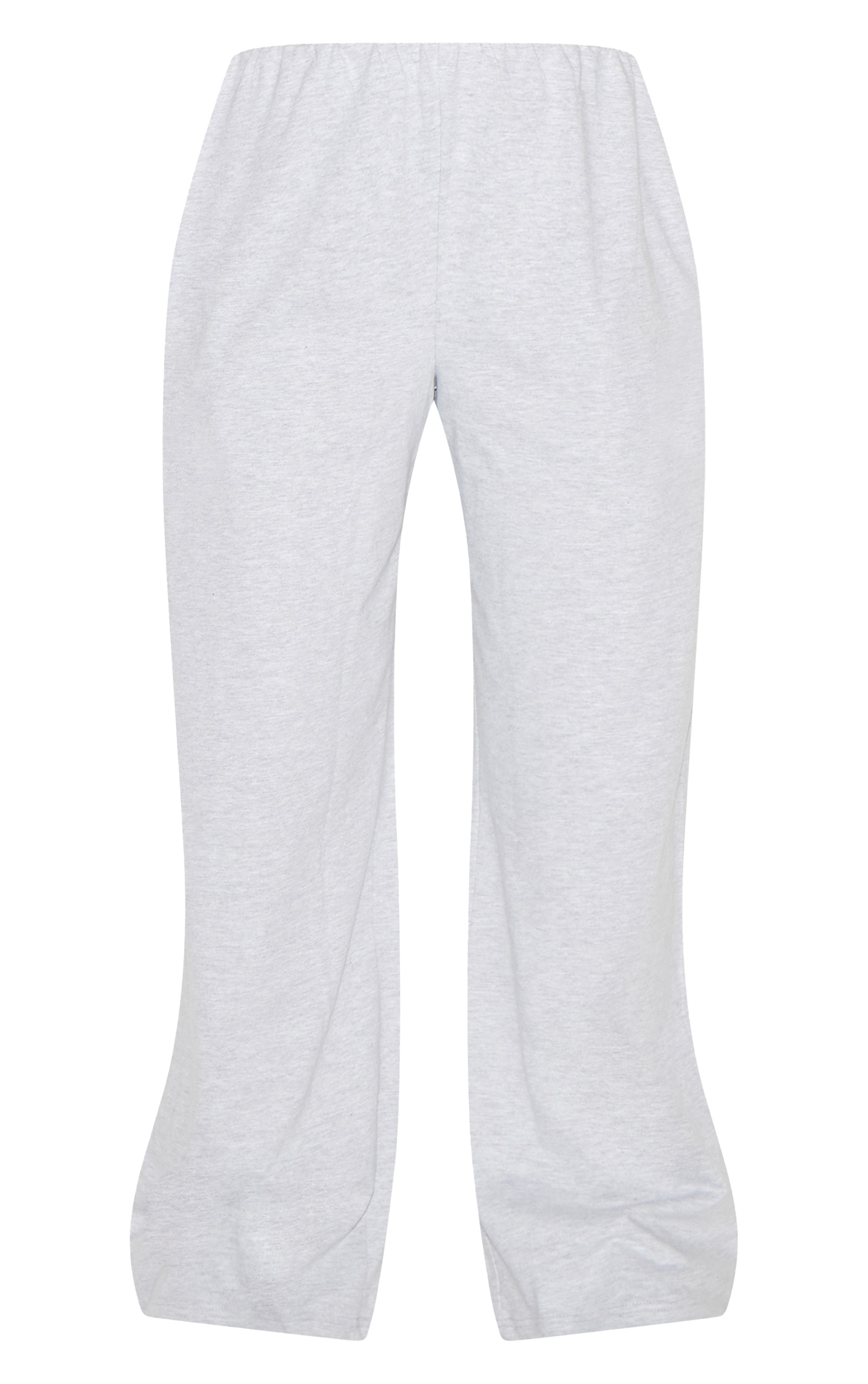 Petite Ash Grey Elasticated Waist Wide Trousers | Petite | PLT