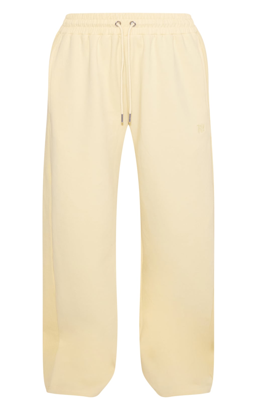 Buttercream Embroidered Interlock Rib Joggers | Athleisure | PLT