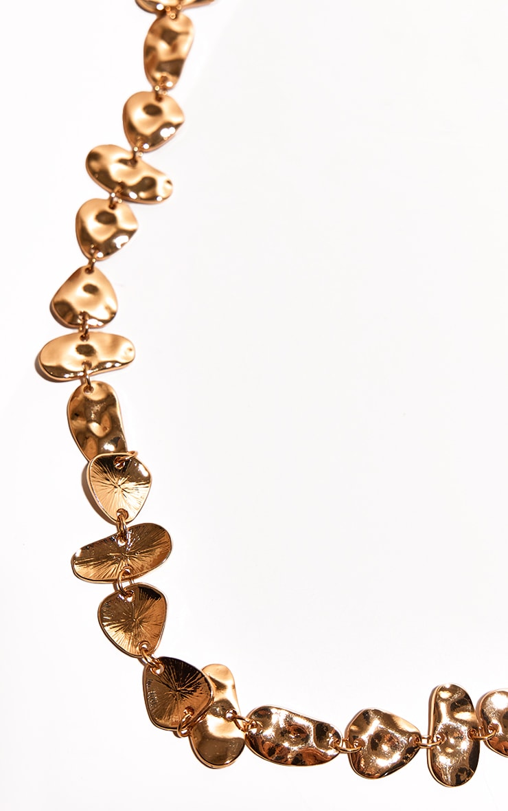 Gold Crinkle Abstract Belly Chain | Accessories | PLT