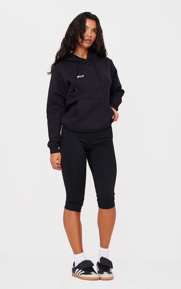 PLT Logo Black Badge Detail Oversized Fit Hoodie | Sweat ...