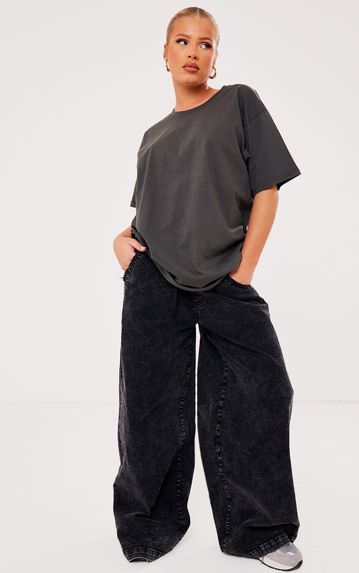 Charcoal Worldwide Chrome Print T Shirt | Tops | PLT