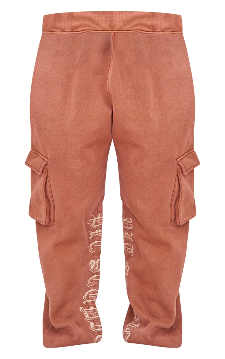 Petite Brown Embroidered Pocket Detail Track Pants | Petite | PLT AUS
