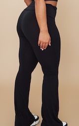 Shape Black Contour Foldover Waist Flare Pants | Shape ...