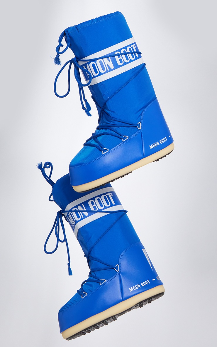 Moon Boot Blue Icon | Footwear | PrettyLittleThing