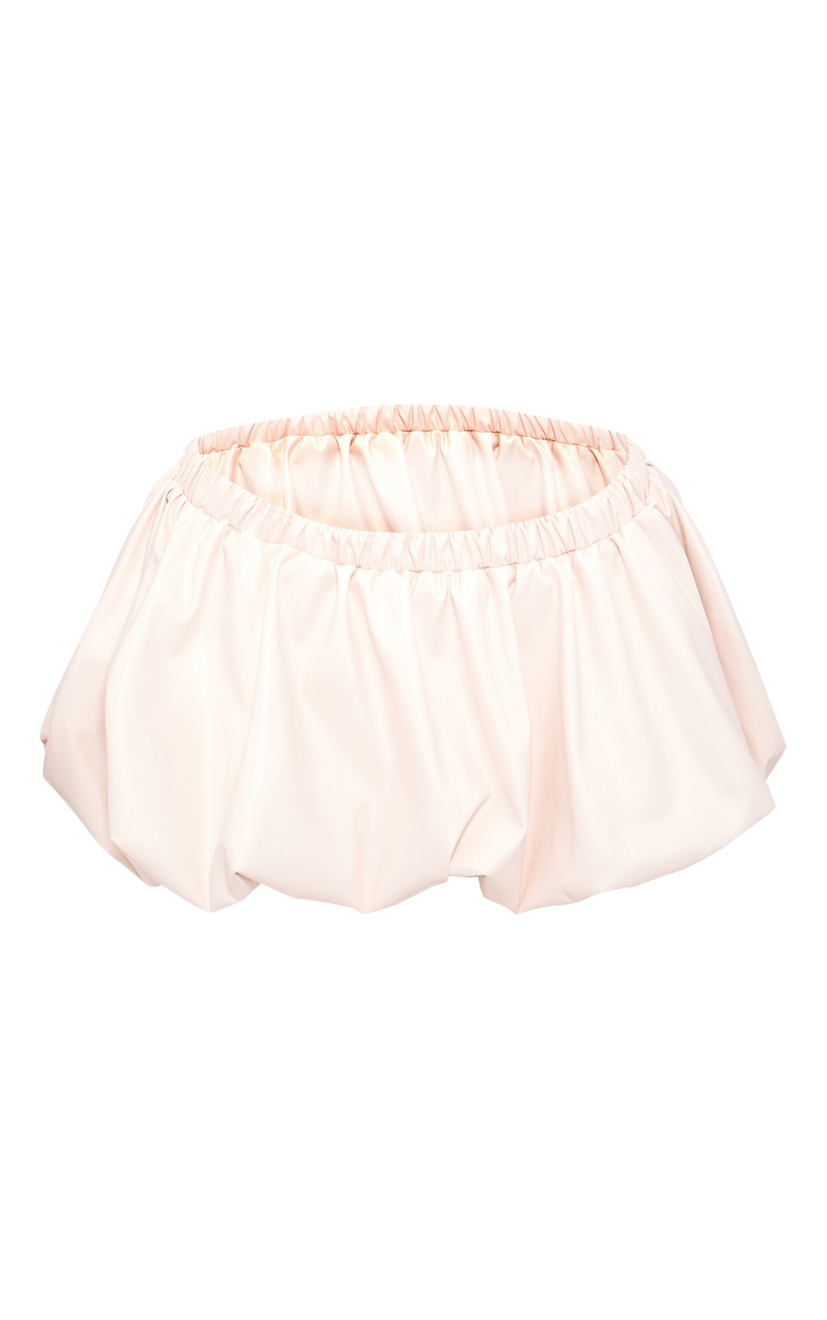 Cream Faux Leather Puff Ball Mini Skirt | Co-ords | PrettyLittleThing USA