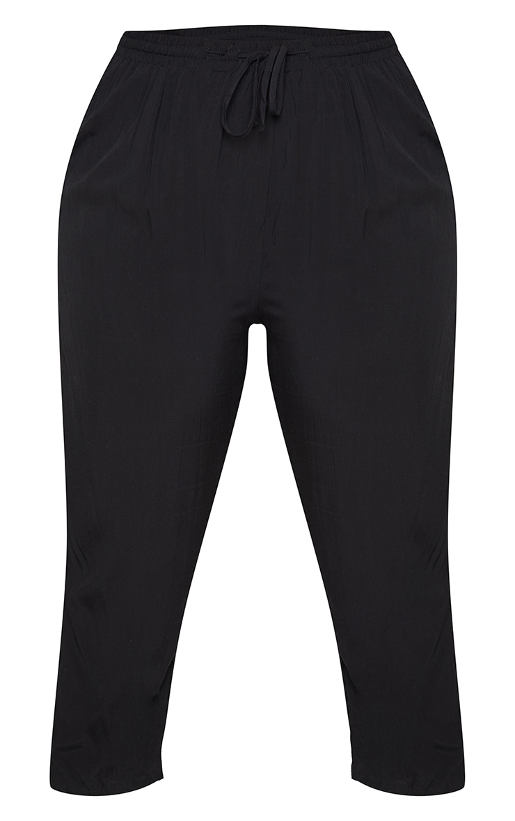 Plus Black Casual Pants | Plus Size | PrettyLittleThing USA