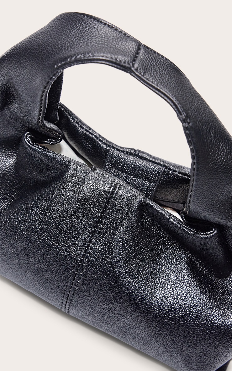 Black Slouchy Mini Pu Handbag | Accessories | PrettyLittleThing USA