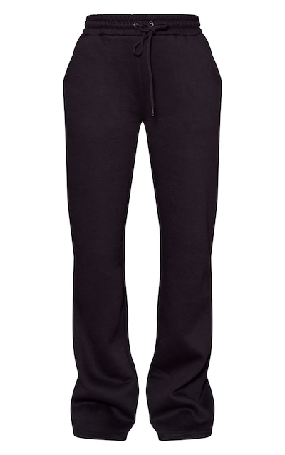 Black Oversized Drawstring Wide Leg Sweatpants | Sweat ...