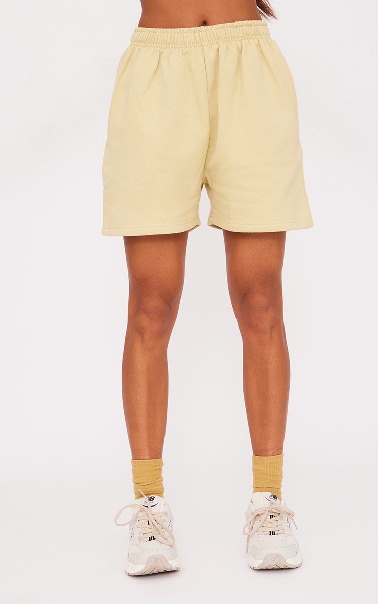 Sage Green Sweat Pocket Runner Shorts | PrettyLittleThing