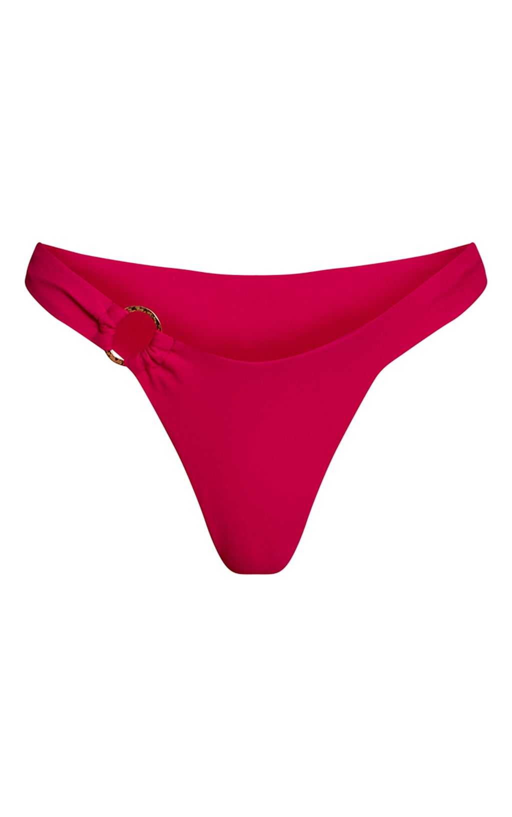 Fuschia Gold Ring Tanga Bikini Bottom | Swimwear | PrettyLittleThing USA