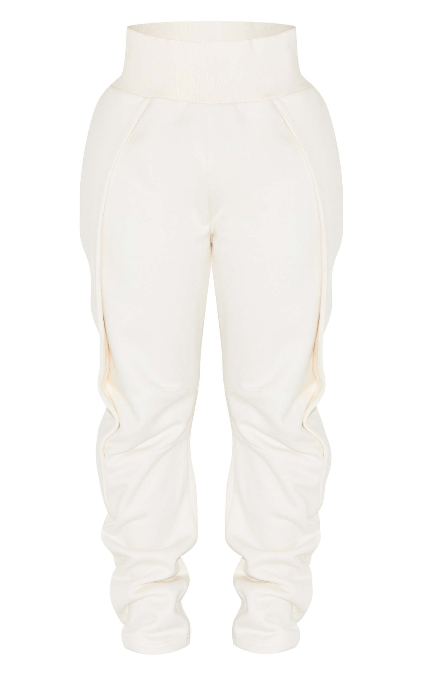 Shape Cream High Waist Pleat Front Cocoon Joggers | Shape | PLT