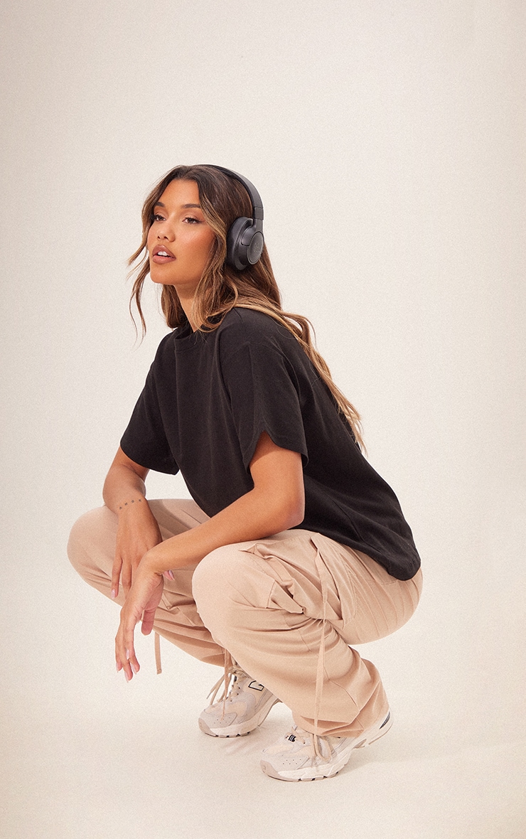 Black Boxy Oversized T Shirt | Tops | PrettyLittleThing QA