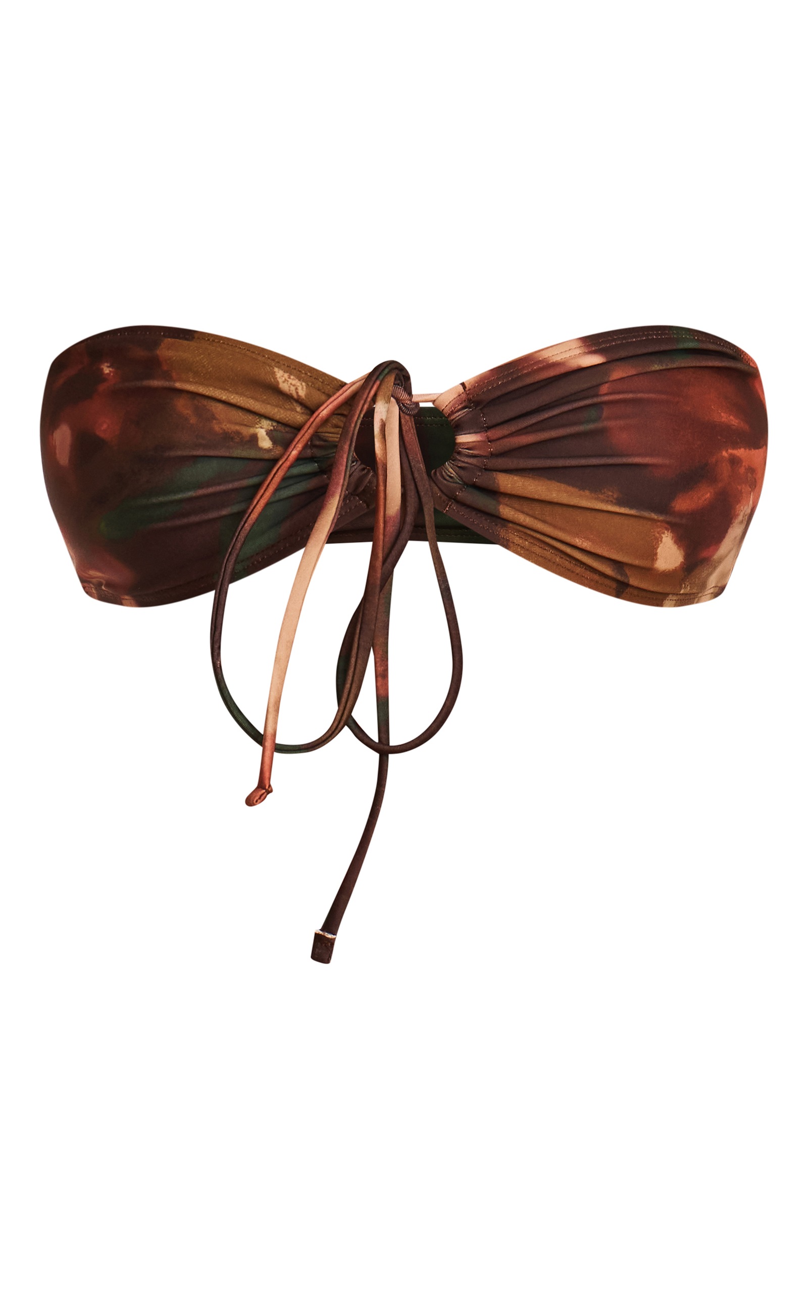 Multi Watercolour Floral Bandeau Halter Neck Bikini Top | Swimwear ...