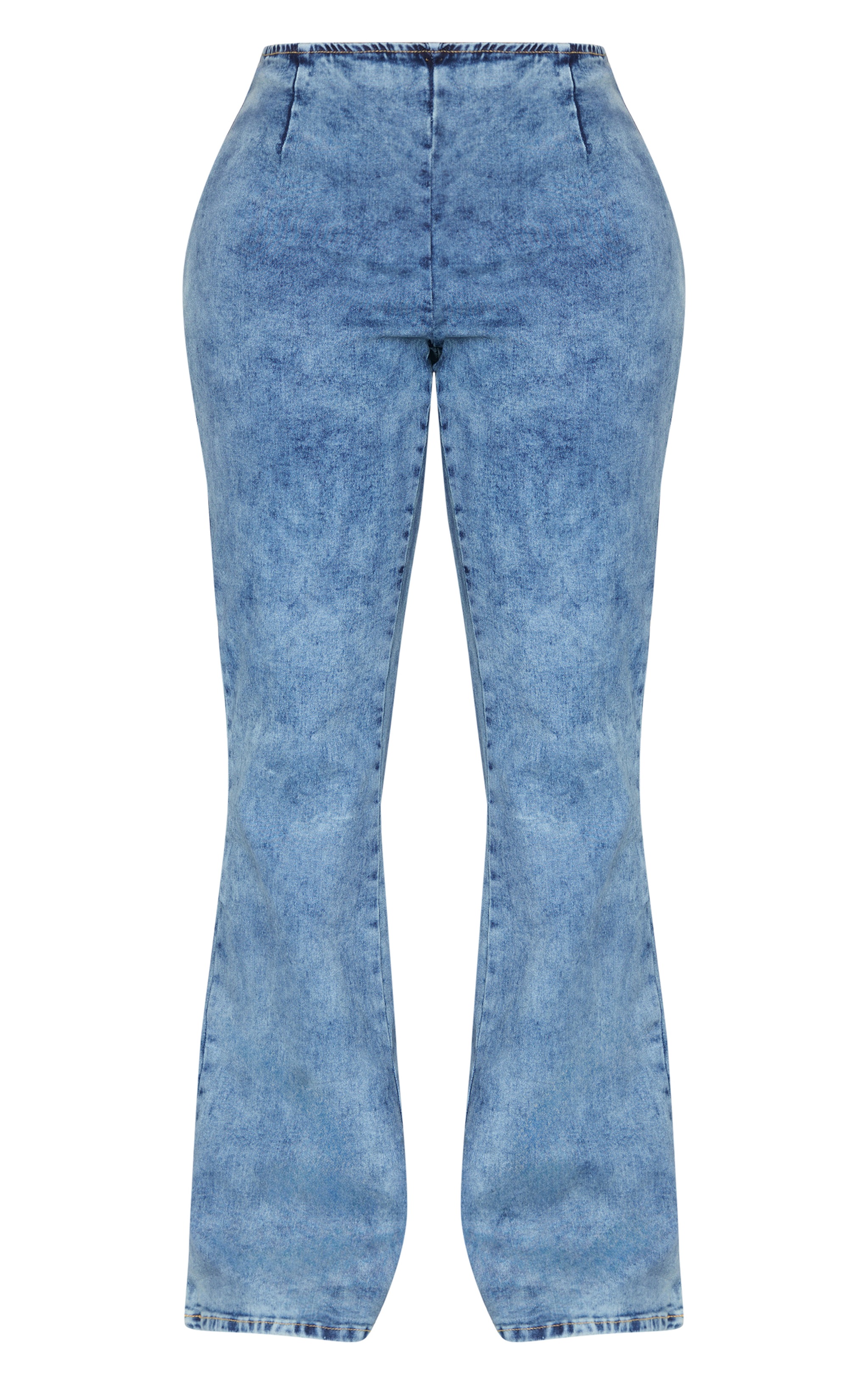 Shape Light Blue Wash Denim Back Flare Jeans Shape