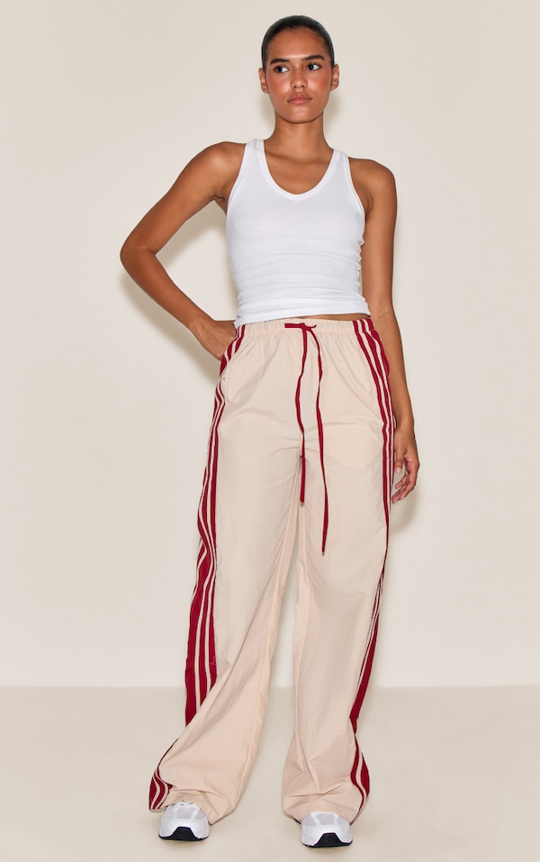 Stone Shell Contrast Side Stripe Track Pants | Bottoms ...