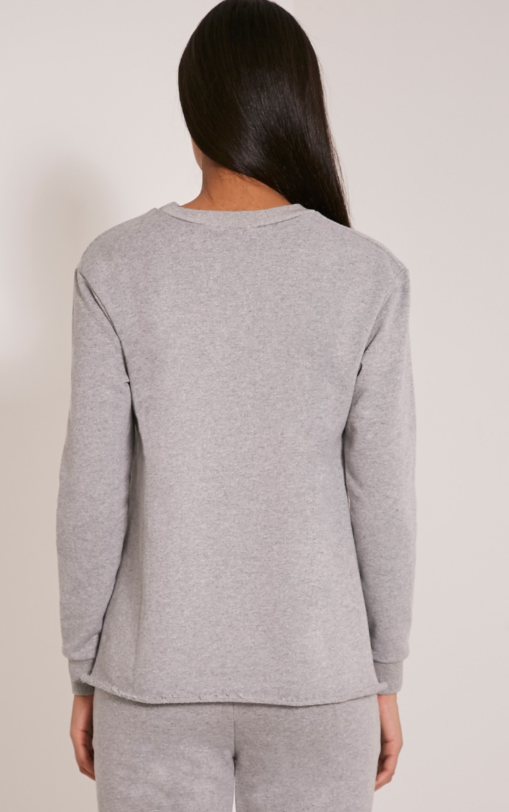 Ellia Grey Split Side Sweater | Sweaters | PrettyLittleThing USA