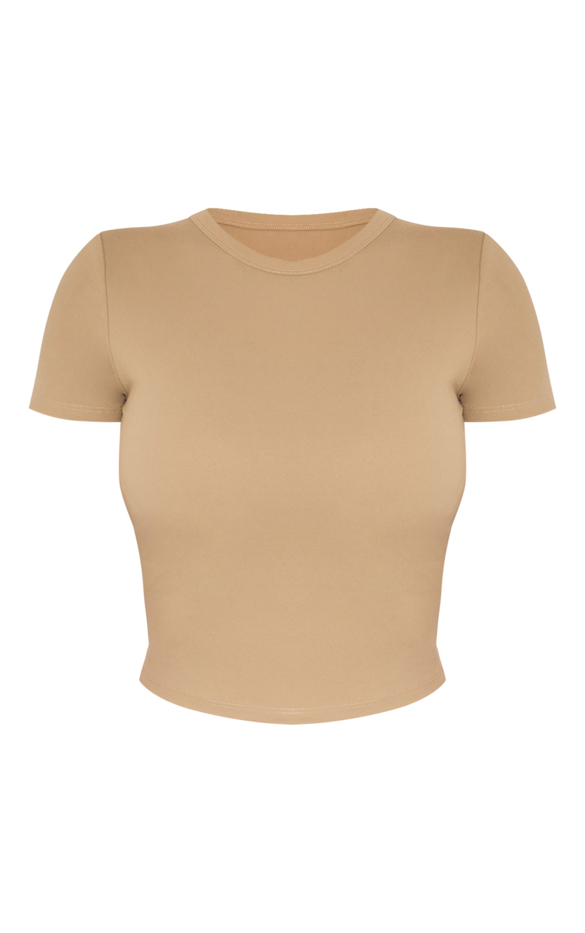 Shape Khaki Built In Bra Sculpt T-shirt | Shape | PLT