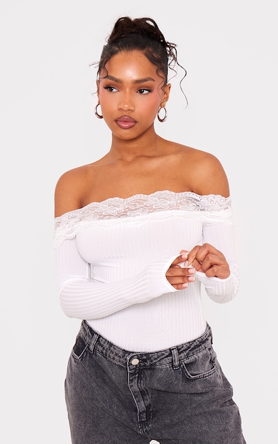 White tops with lace | PrettyLittleThing