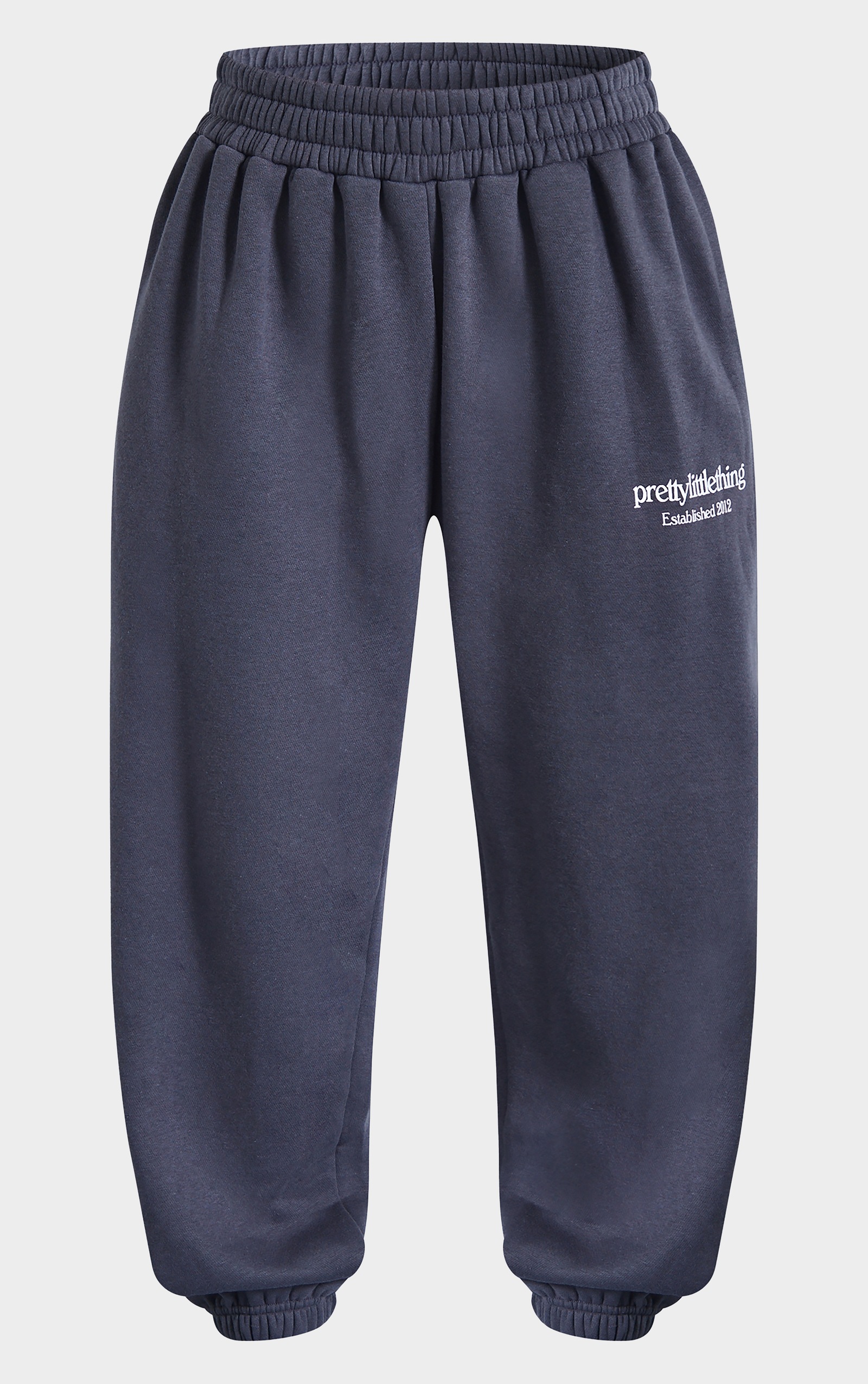 Petite Charcoal Graphic Cuffed Sweatpants | Petite | PrettyLittleThing USA