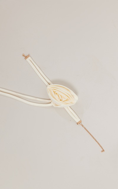 Cream Flower Tie Neck Corsage | Accessories | PrettyLittleThing USA